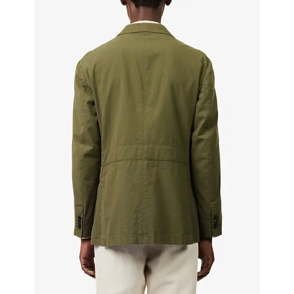 Dunhill Cavendish Single-breasted Cotton And Silk Blend Blazer