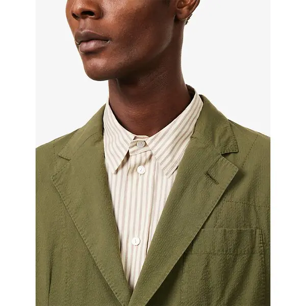 Dunhill Cavendish Single-breasted Cotton And Silk Blend Blazer
