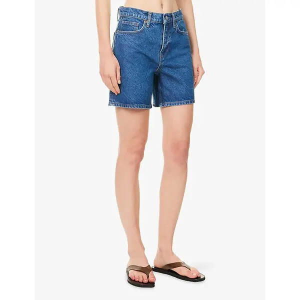 REFORMATION Raye Mid-rise Denim Shorts