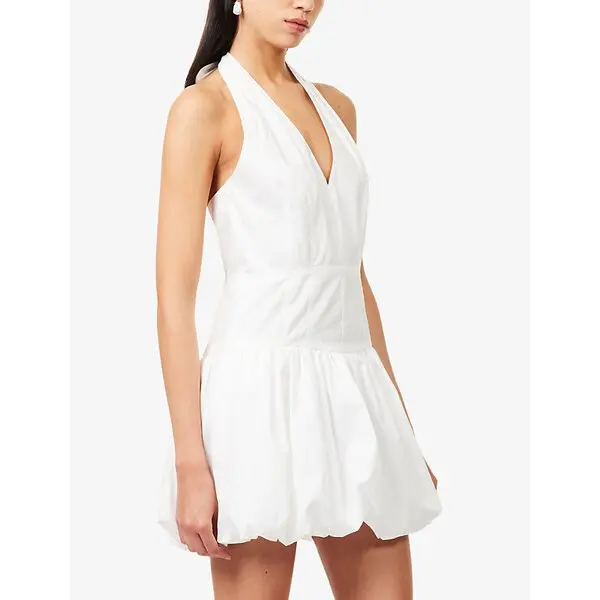 Simkhai Brooke Puffball Cotton-blend Mini Dress