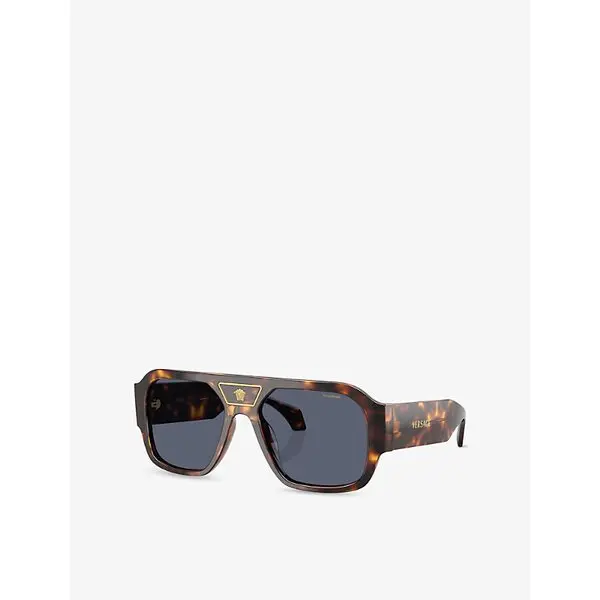 Versace Ve4508u Square-frame Tortoiseshell Acetate Sunglasses