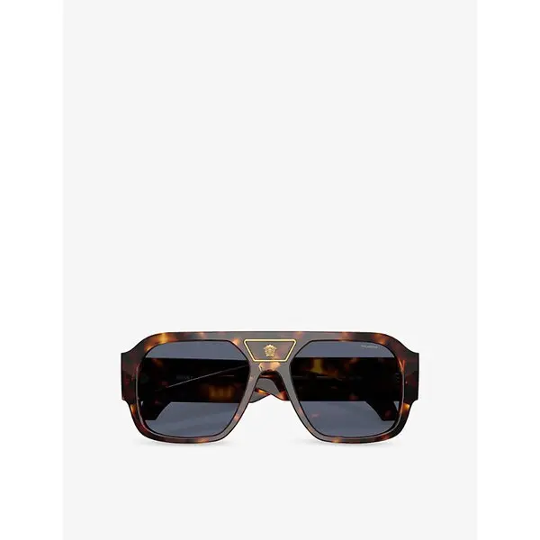 Versace Ve4508u Square-frame Tortoiseshell Acetate Sunglasses