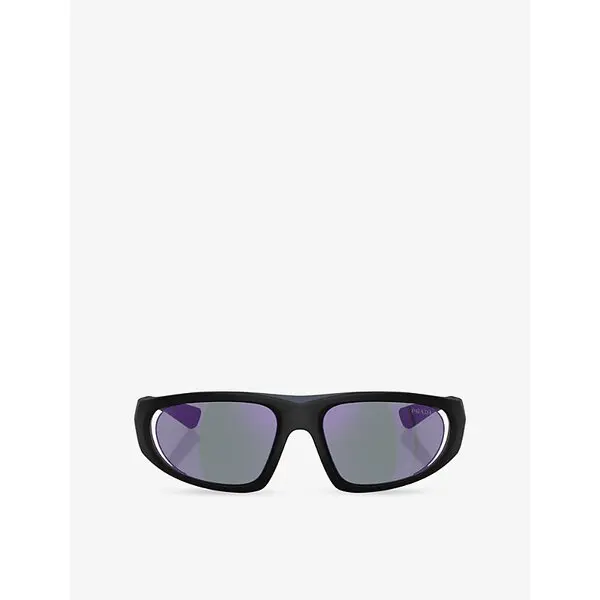Prada Ps B03s Irregular-frame Acetate Sunglasses