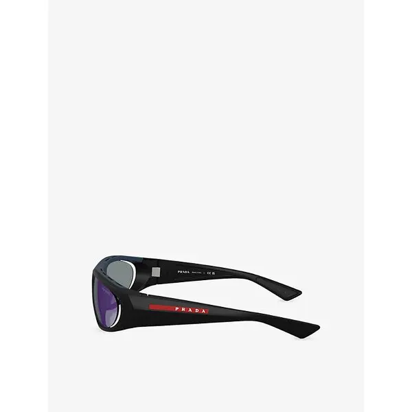 Prada Ps B03s Irregular-frame Acetate Sunglasses