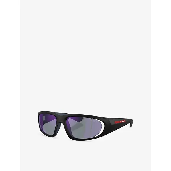 Prada Ps B03s Irregular-frame Acetate Sunglasses