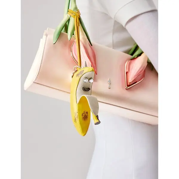CHRISTIAN LOUBOUTIN Fruit Banana Leather Bag Charm