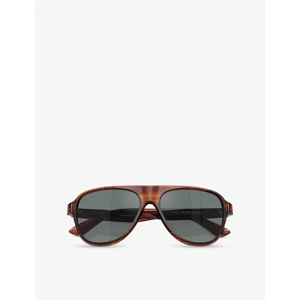 Oliver Spencer Ov5581su Paul Newman Aviator-frame Acetate Sunglasses