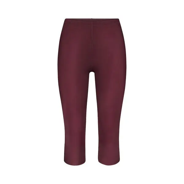 NIKESKIMS Shine Drawcord Crop 17" Legging 'currant