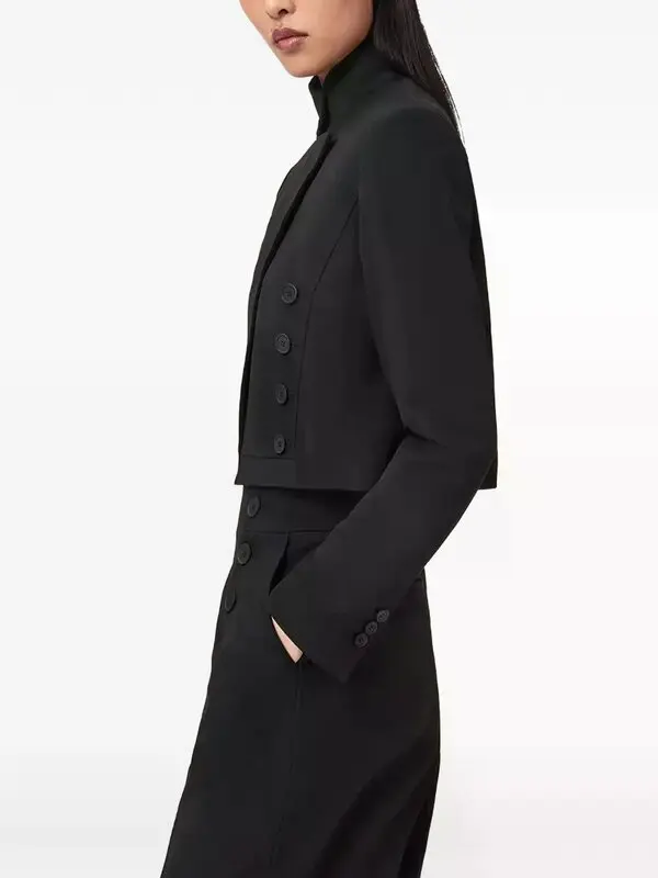 ALLSAINTS Raina Cropped Double-breasted Jacket