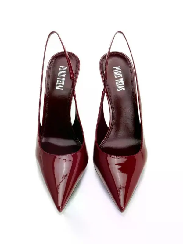 Paris Texas Lidia Patent Leather Slingback Pumps - Red