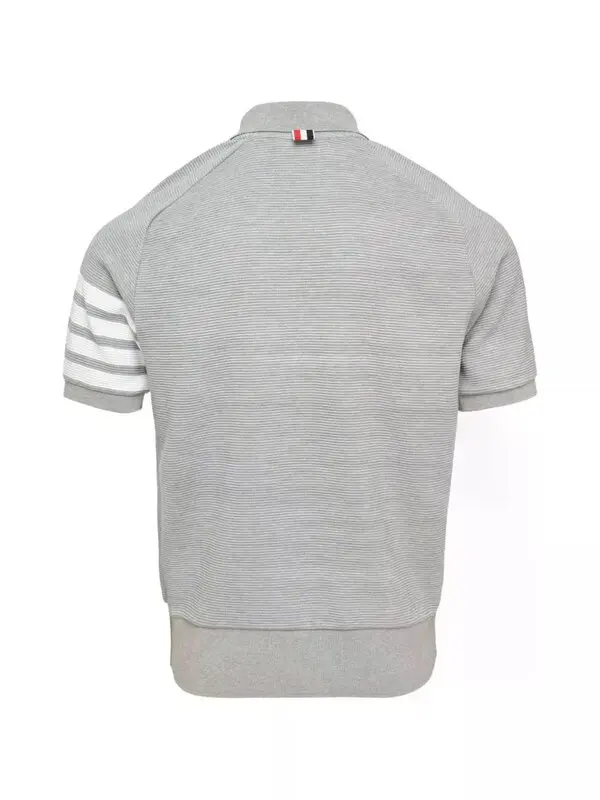 Thom Browne 4-bar Saddle Sleeve Polo Shirt