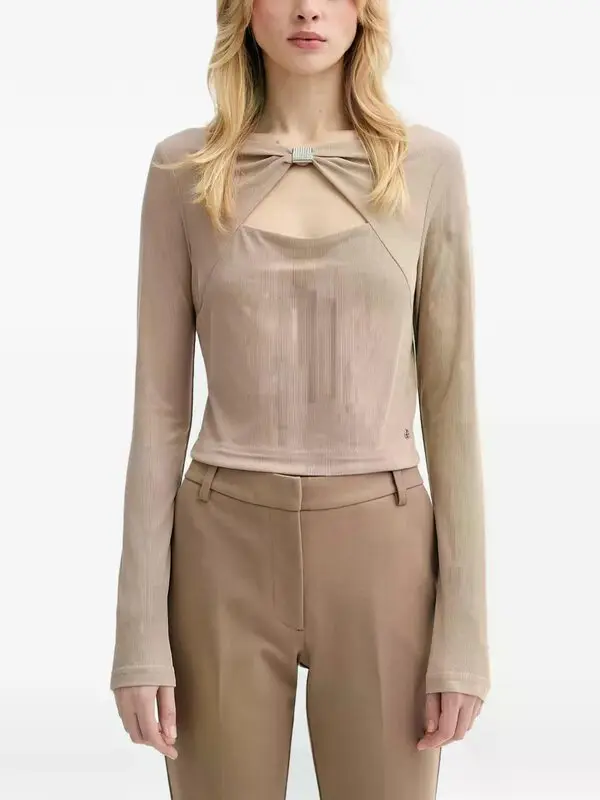 Guess Cut-out Bow Detail Top