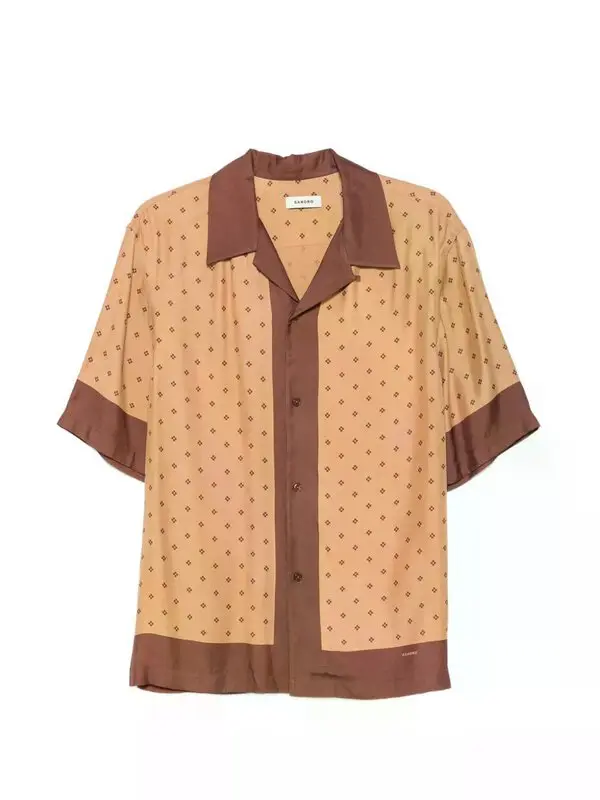 Sandro Monogram-pattern Shirt