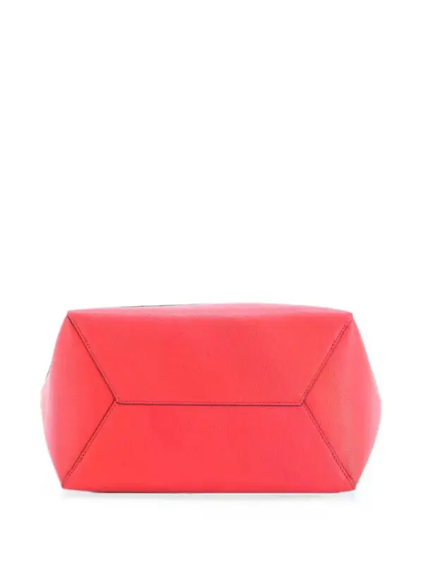 LOUIS VUITTON Lockme Cabas Leather Tote Bag - Red