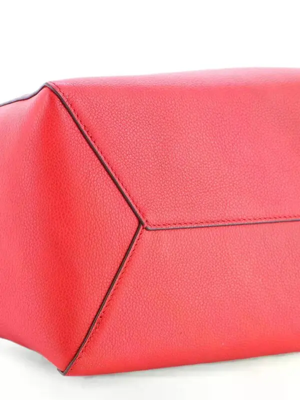 LOUIS VUITTON Lockme Cabas Leather Tote Bag - Red