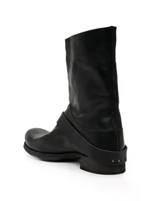 MA+ Buckle-strap Biker Boots