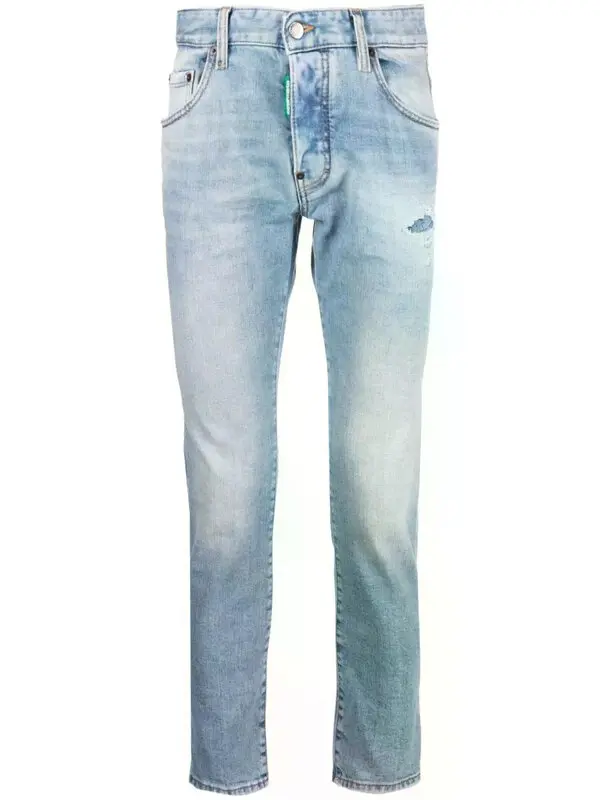 Dsquared2 Skinny Washed Denim Jeans