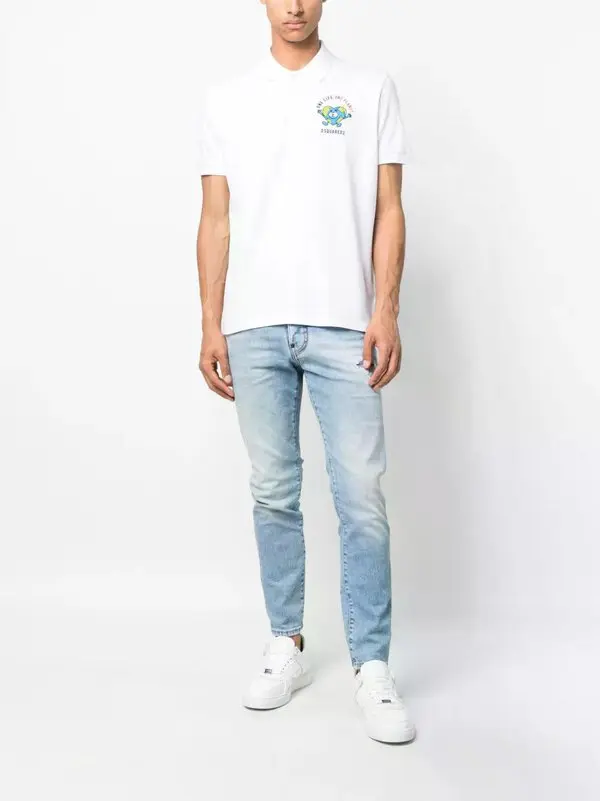Dsquared2 Skinny Washed Denim Jeans
