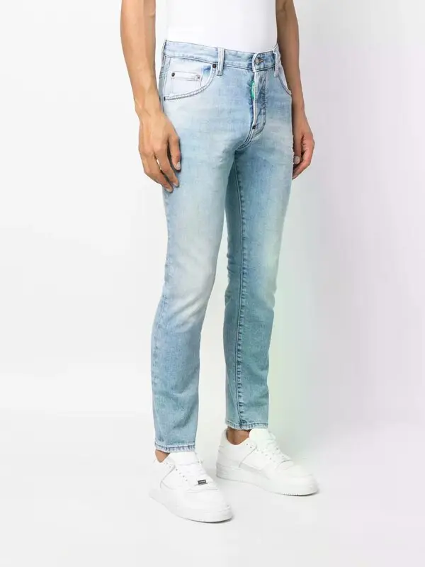 Dsquared2 Skinny Washed Denim Jeans