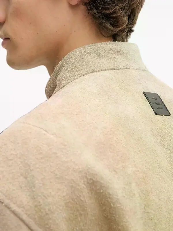 ALLSAINTS Felix Suede Band-collar Jacket