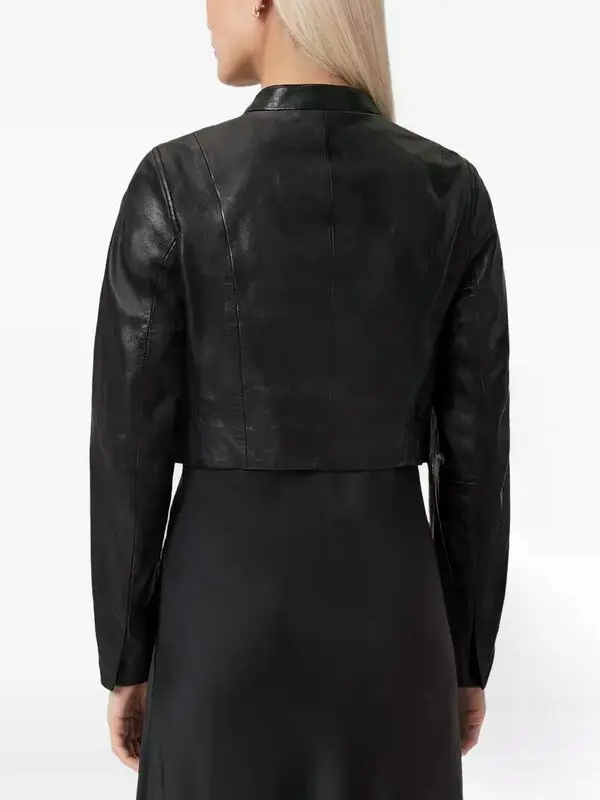 ALLSAINTS Sadie Leather Puff-sleeve Jacket