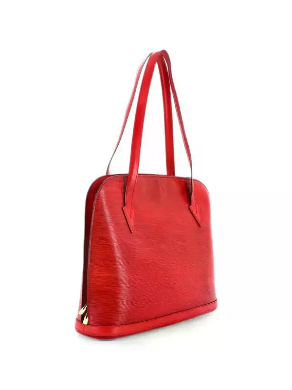 LOUIS VUITTON Lussac Epi Leather Shoulder Bag - Red