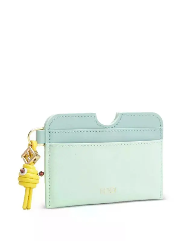 Fendi Ff Diamonds Fish-charm Card Holder