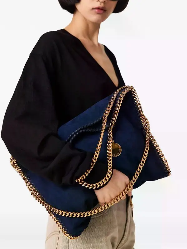 Stella McCartney Falabella Chain-trim Tote Bag - Blue