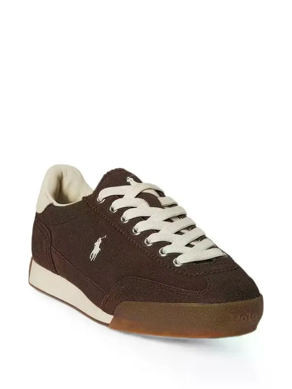 Polo Ralph Lauren Hester Logo-embroidered Suede Sneakers