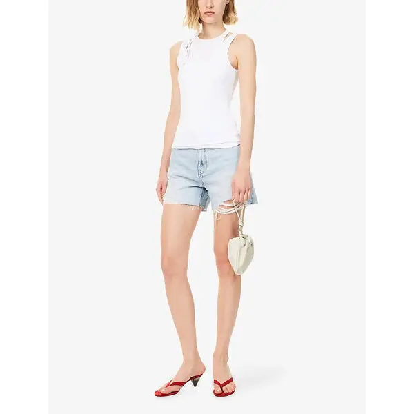 REFORMATION Saige High-rise Denim Shorts