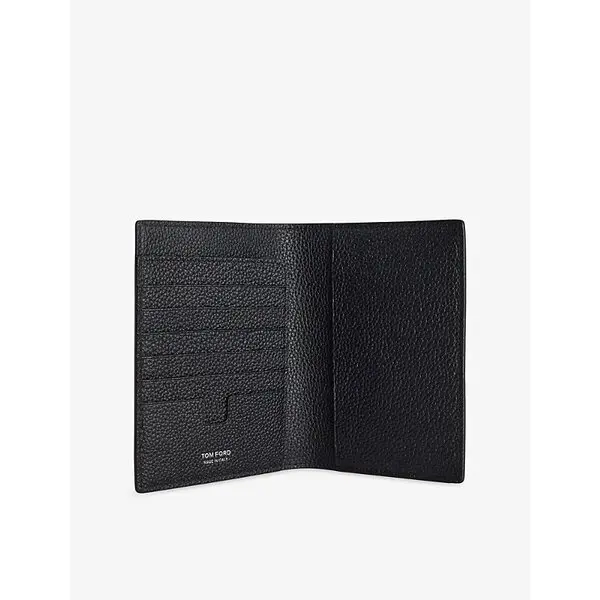 TOM FORD T Line Leather Passport Holder
