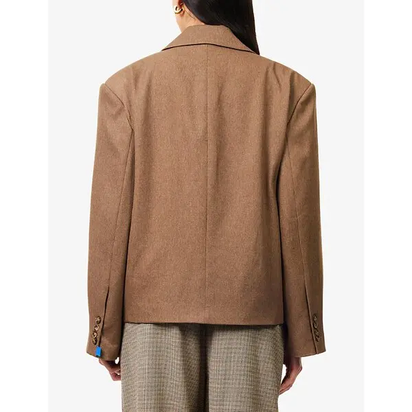 ATELIER NINETY FIVE Boxy Woven Blazer