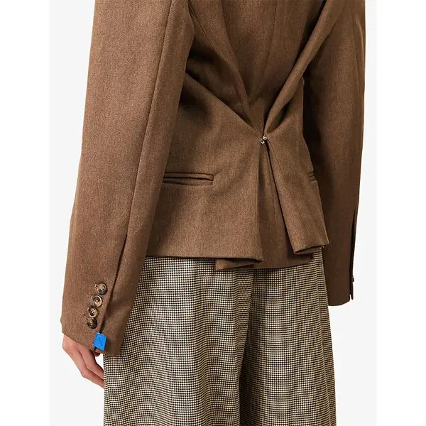 ATELIER NINETY FIVE Boxy Woven Blazer