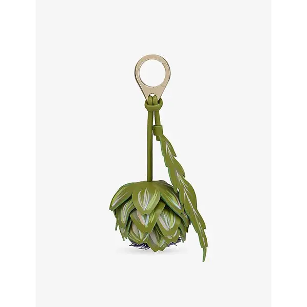 CHRISTIAN LOUBOUTIN Artichoke Leather Bag Charm - Multi/gold