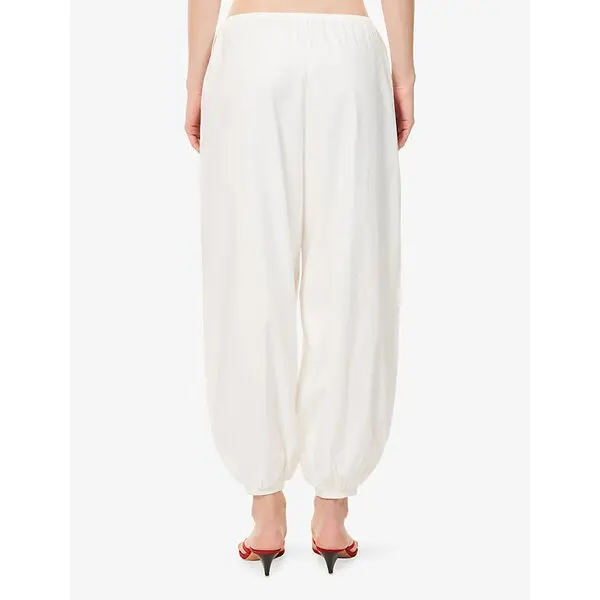 REFORMATION Aven Stretch-cotton Trousers