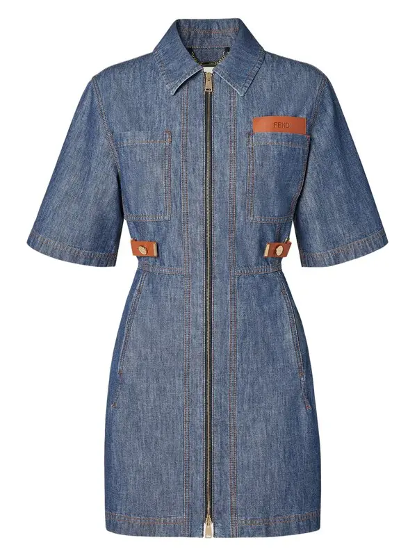Fendi Short Sleeve Shirt With Oversized Patch Size