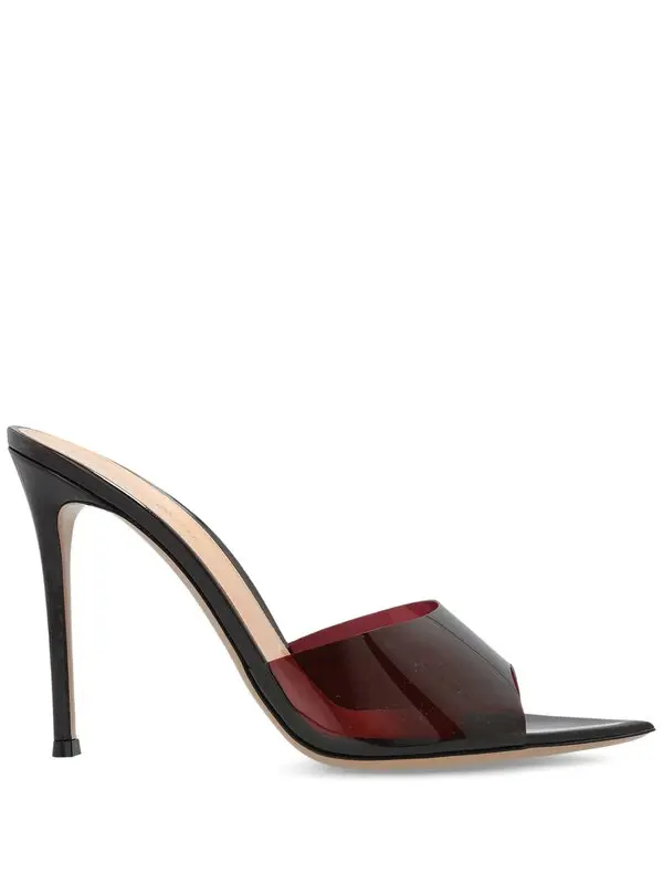 GIANVITO ROSSI Pointed Toe Stiletto Sandals With 4.1" Heel - Rosso