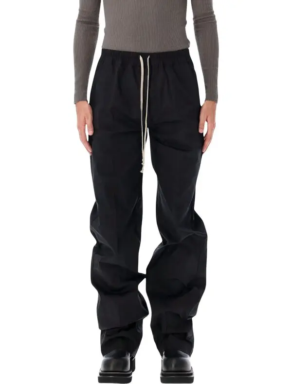 Rick Owens Relaxed Drawstring Waist Trousers - Nero