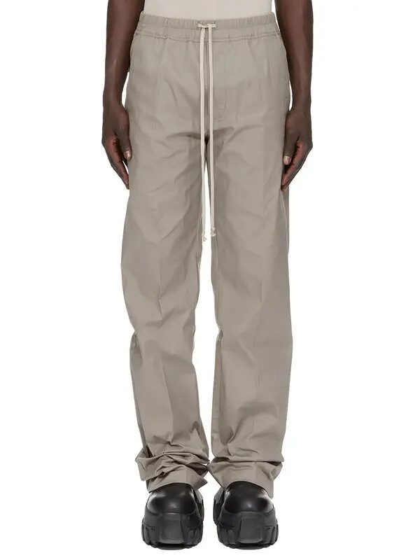 Rick Owens Drawstring Waist Trousers - Grigio
