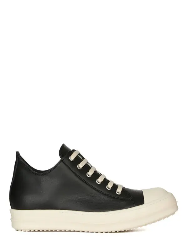 Rick Owens Shark Tooth" Toe Cap Lace-up Sneakers - Nero