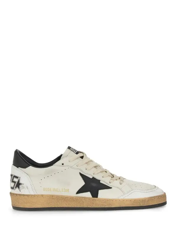 GOLDEN GOOSE Ball Star Nappa Leather Sneakers - White