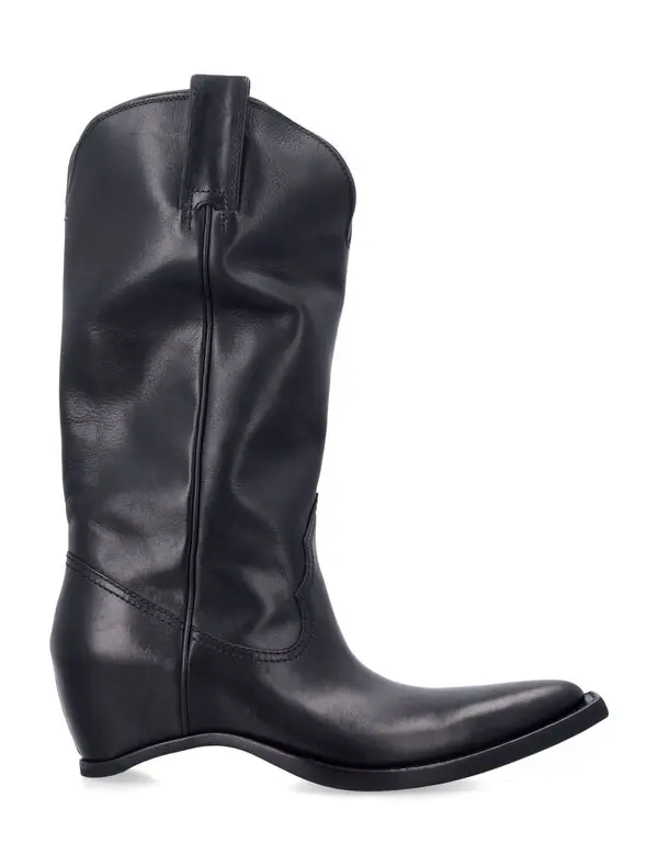 MAISON MARGIELA Heel-less Western Boots - Black