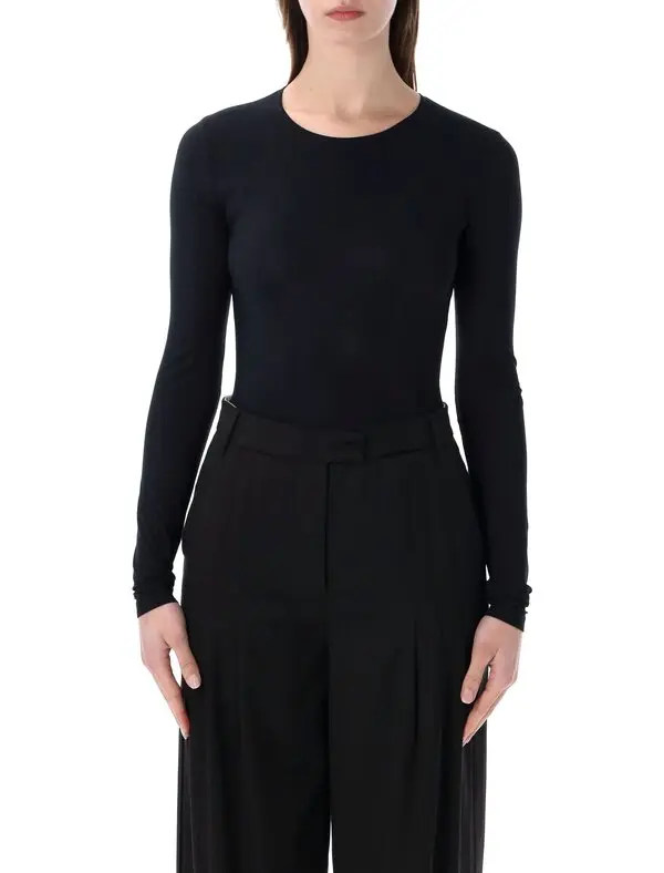 MAISON MARGIELA Long Sleeve Bodysuit - Black
