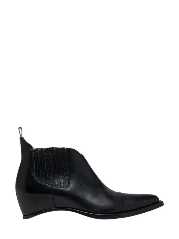 MAISON MARGIELA Luxury Calf Leather Ankle Boots - Black