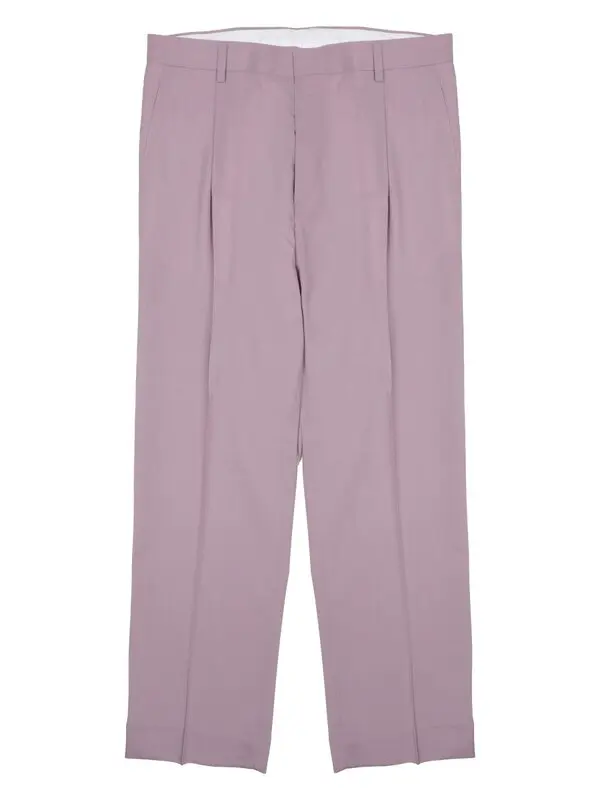 BE ABLE Tailored Wide-leg Trousers With Stretch Wool Blend - Pink