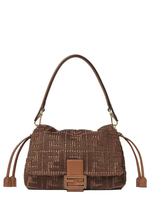 Fendi Mini Baguette Bag - Marrone