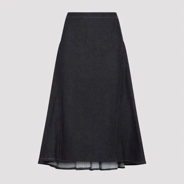 Jacquemus La Jupe De Nimes Skirt Wash - Blue