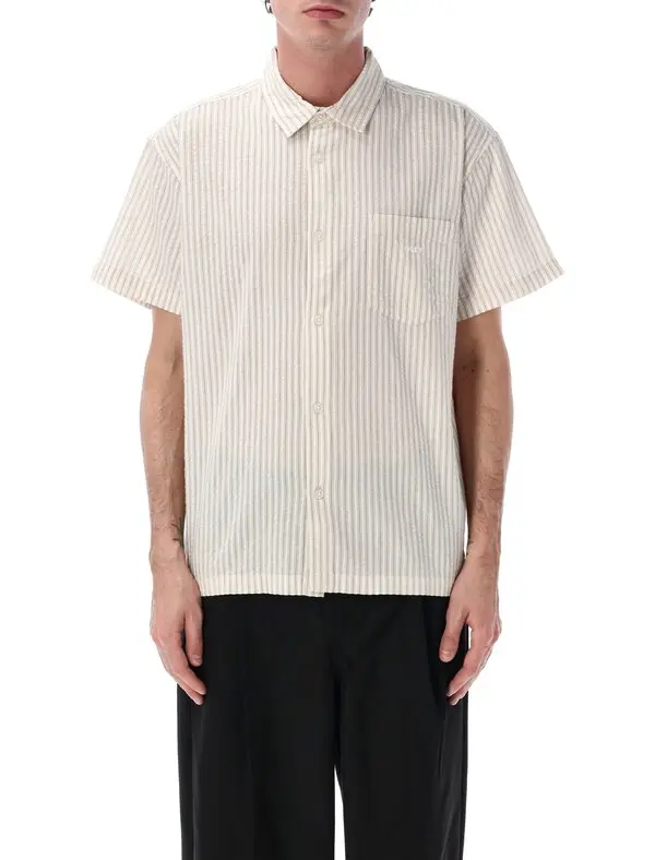 Obey Relaxed Fit Short-sleeve Seersucker Shirt