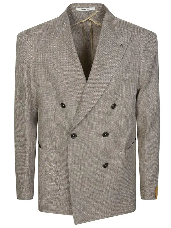 Tagliatore Linen Cotton Jacket For