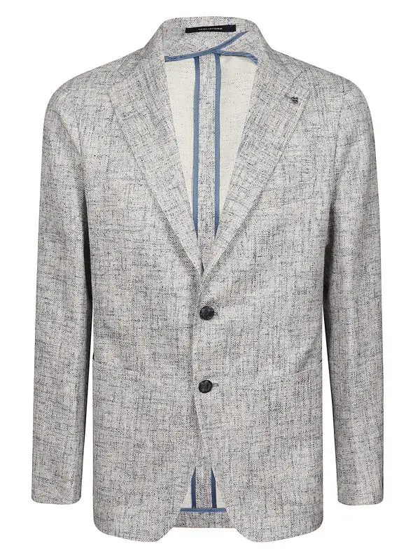 Tagliatore Textured Two-button Blazer - Grey